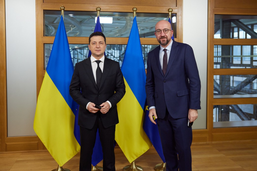 Volodymyr Zelenskyy met with the President of the European Council ...