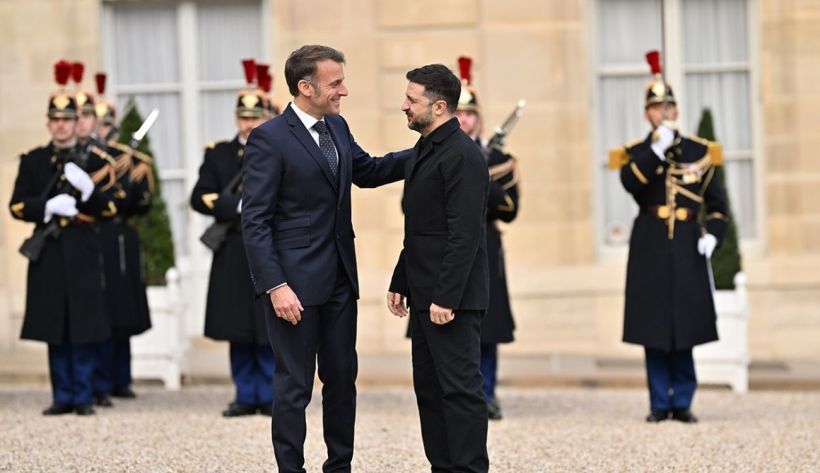 Zelenskyy and Macron begin their meeting at the Élysée Palace - Freedom